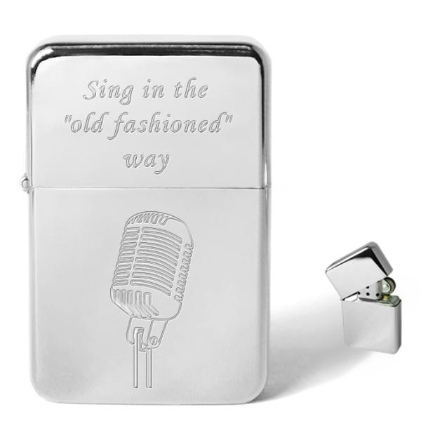Lighters with Choice Of Microphone Images and Slogans | Music Jewellery ...